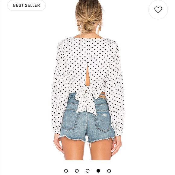 superdown | Tops | Revolve Black And White Polka Dot Top | Poshmark